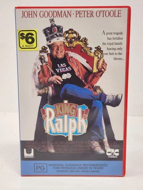 KING RALPH VHS Big Box Movie PAL 1990 John Goodman EX Rental $25.00 ...