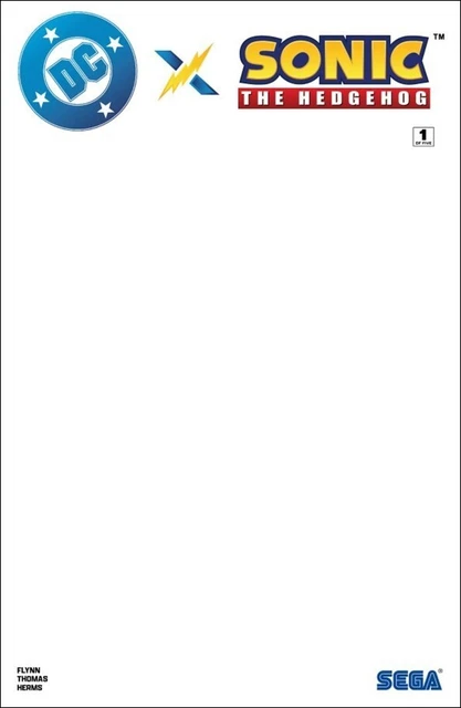 BLANK DC X SONIC the HEDGEHOG #1 BLANK Sketch VARIANT £3.84 - PicClick UK