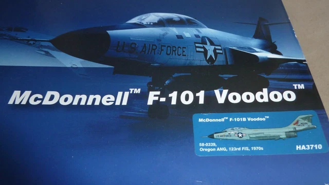 DIECAST HOBBYMASTER McDONNELL DOUGLAS F-101 VOODOO OREGON ANG USAF 1/72 ...