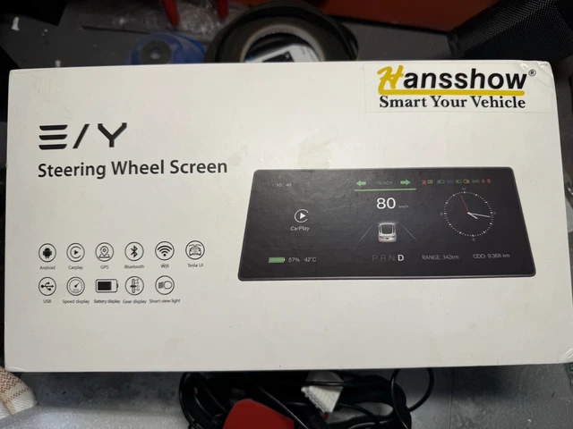 TESLA MODEL 3 Screen Monitor Carplay Android Auto + Front Cam Hansshow ...