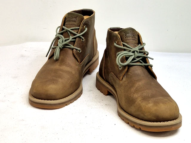 TIMBERLAND WATERPROOF MEN Boots Leather Brown-Khaki UK 9 EU 43.5 £31.55 ...