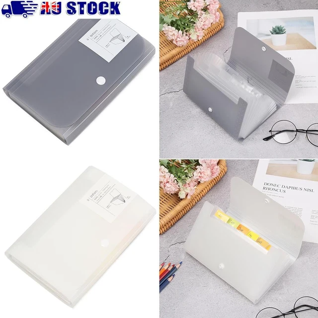 SUPPLIES PLASTIC FILE Case File Folder Paper Organizer Document Bag 12 ...