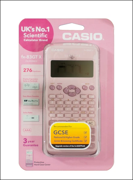 CASIO FX-83GTX SCIENTIFIC Calculator. 276 Functions. Pink Model. Brand ...