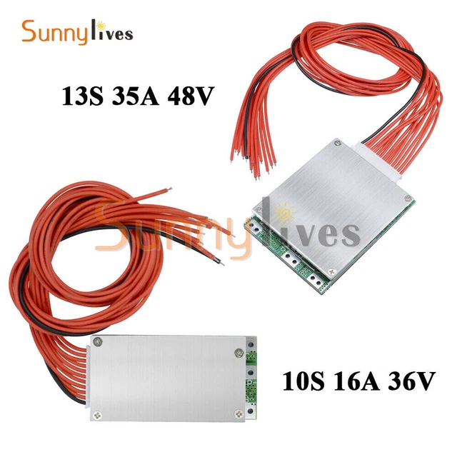 10S/13S 36V BMS Li-ion Battery Balance Power Protection Integrated ...