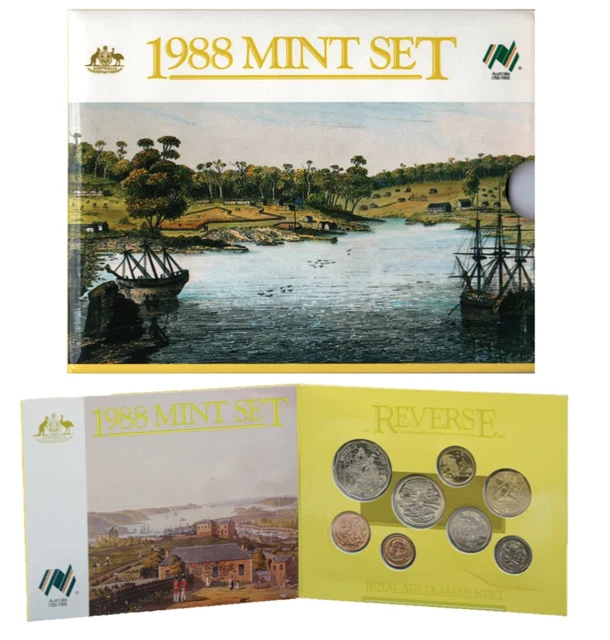 1988 ROYAL AUSTRALIAN Mint Coin Mint Set - Bicentenary of Australia $41 ...