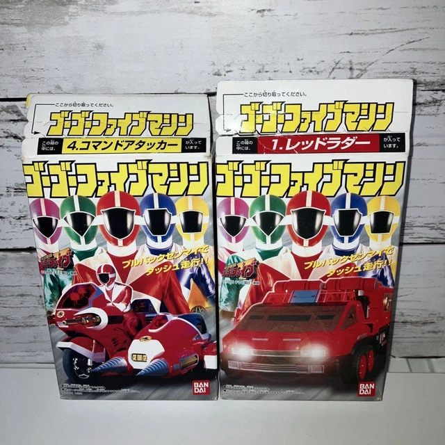 POWER RANGERS LIGHTSPEED Rescue GoGoFive Machine Vehicle 2p set BANDAI ...