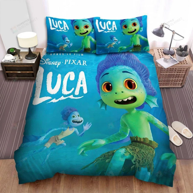 LUCA 2021 FROM The Movie Movie Poster Quilt Duvet Cover Set Pillowcase ...