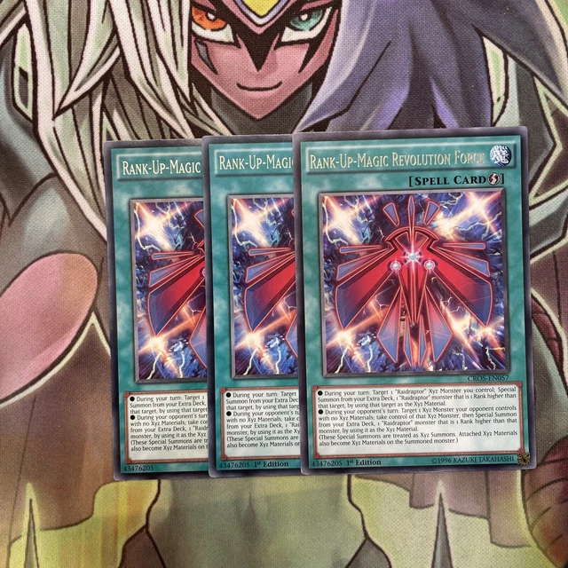 CROS-EN057 X3 RANK-UP-MAGIC Revolution seltene Kraft Top Zustand Yugioh ...