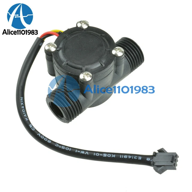 WATER FLOW SENSOR flowmeter Hall flow sensor Module Water control 1-30L ...