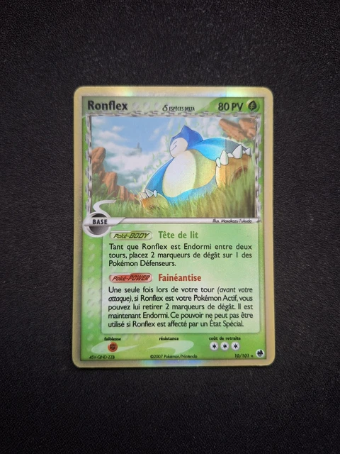 CARTE POKÉMON RONFLEX 10/101 - EX Ile des Dragons Bloc EX Français ...