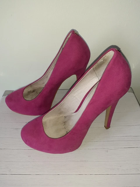 FAITH PINK HIGH Heeled Shoes - UK Ladies Size 3 £6.00 - PicClick UK