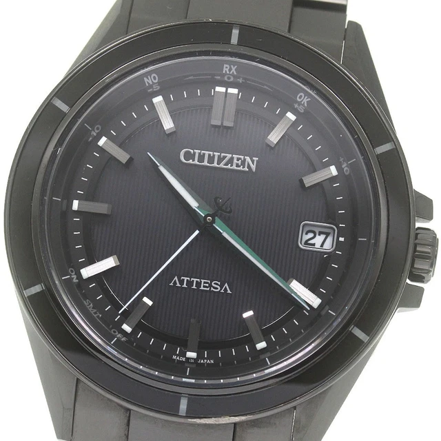 CITIZEN CITIZEN CB3035 72E Atessa ACT Line Date Solar Radio Wave Men ...