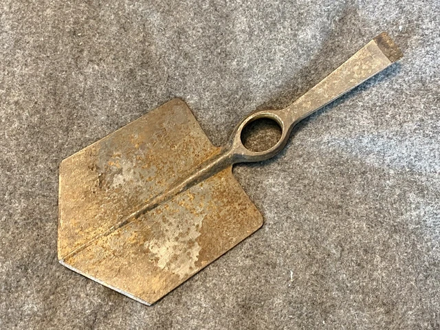 ORIGINAL BRITISH ARMY WW2 08/37 Pattern Entrenching Tool Steel Head ...