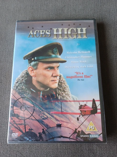 ACES HIGH DVD Malcolm McDowell Christopher Plummer Movie UK Releas New ...