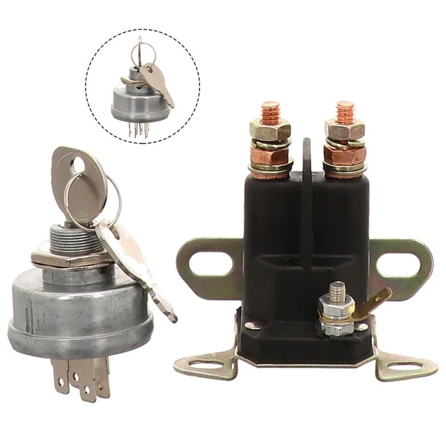 HEAVY DUTY IGNITION lock and magnetic switch perfect for lawn tractors ...