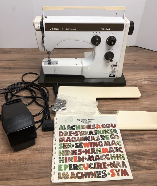 VINTAGE VIKING HUSQVARNA Zig Zag Sewing Machine Model 1060 $149.00 ...