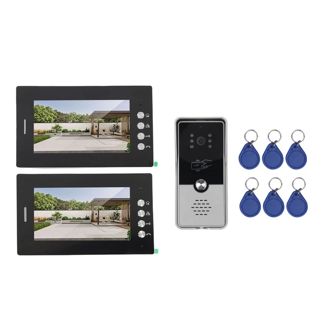 VIDEO DOOR PHONE Kit Stable Connection Wired Video Door Entry System 7 ...