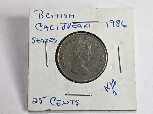 WORLD COINS - East Caribbean States 25 Cents 1986 Coin KM# 6 £4.70 ...