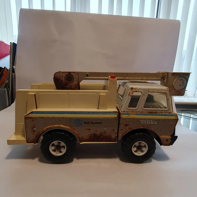 VINTAGE MIGHTY TONKA Truck. Bell Systems Rare Model. Pressed Steel 1970 ...