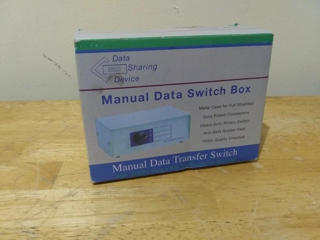 Manual Data Transfer Switch Box FOR SALE! - PicClick