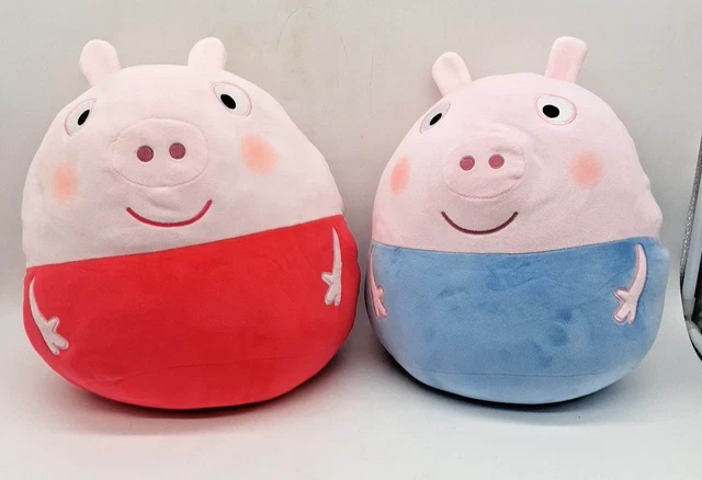 TY PEPPA PIG & George Squishaboo squishmallow 13” soft toys £15.00 ...