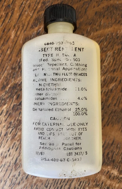 VIETNAM WAR US Army USMC Insect Repellent aka Bug Juice 1967 Original £ ...