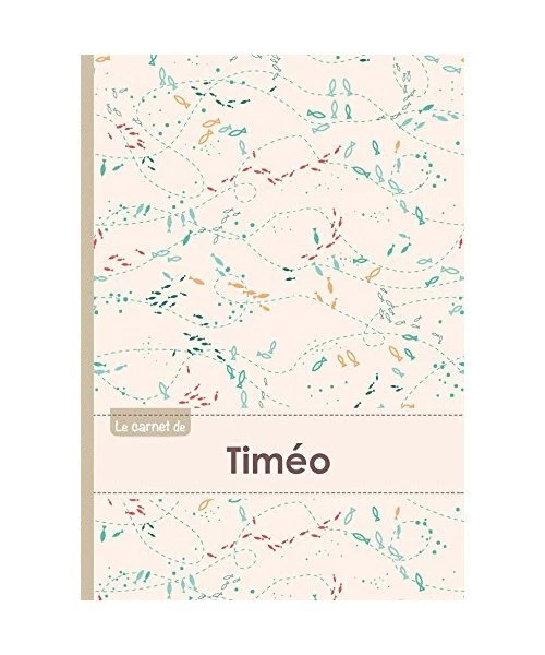 LE CARNET DE timeo: Carnet timeo - lignes,96p,A5 - Poissons, COLLECTIF ...