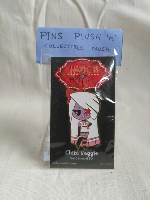 VIVZIEPOP HAZBIN HOTEL Chibi Vaggie Full Body Pin Moth Demon Chaggie ...