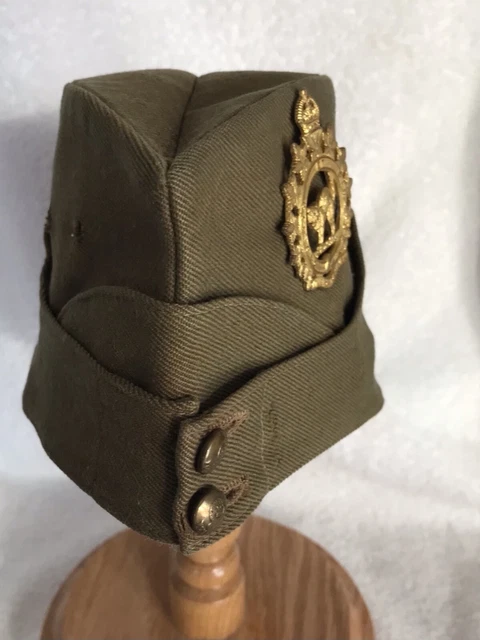 WW2 CANADIAN ARMY Khaki Overseas Cap & Cap Badge $150.00 - PicClick CA