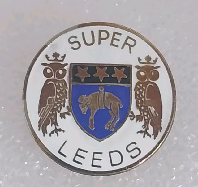RARE VINTAGE ORIGINAL 1970's Leeds United Football Club Enamel Pin ...