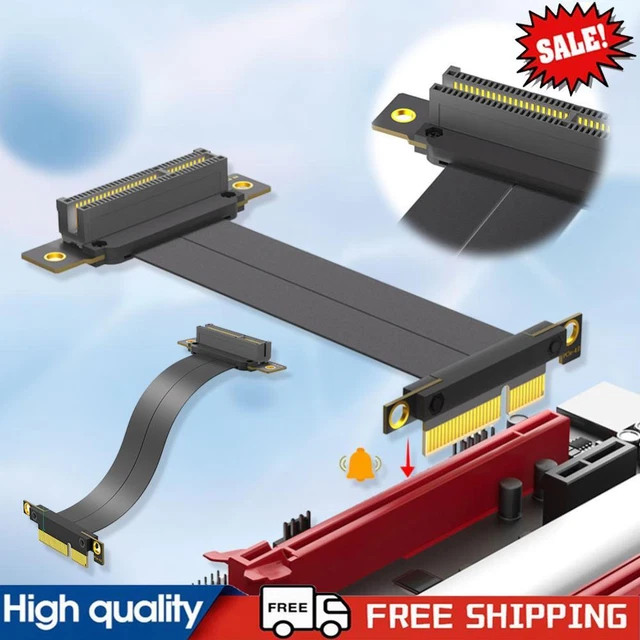 PCI-E 4.0 X1/X4 Riser Cable PCI Express Gen 4 GPU Extension Cord Length ...