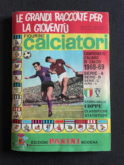 ALBUM FIGURINE CALCIATORI Panini 1968 69 Completo 100% Ottimo Edicola ...