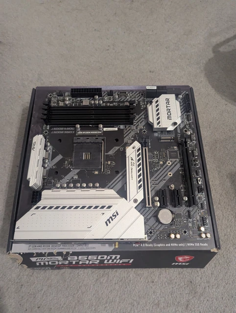 MSI MAG B550M MORTAR Wi-Fi Socket AM4 Micro ATX Motherboard (Untested ...