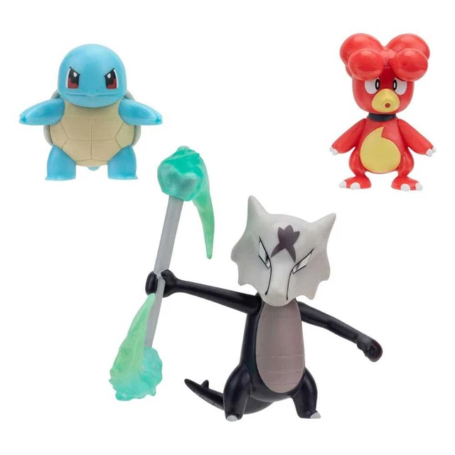POKÉMON BATAILLE FIGURINE Set 3-Pack Magby , Squirtle #4, Alolan ...