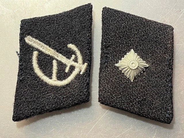 WW2 GERMAN COLLAR TABS FOR ELITE 20th ESTONIAN VOLUNTEERS GREN ...