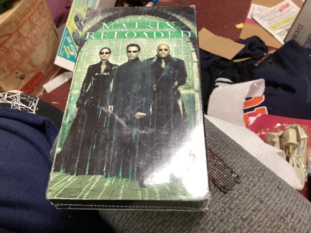 THE MATRIX RELOADED (VHS, 2003) Keanu Reeves Factory Sealed Watermarks ...