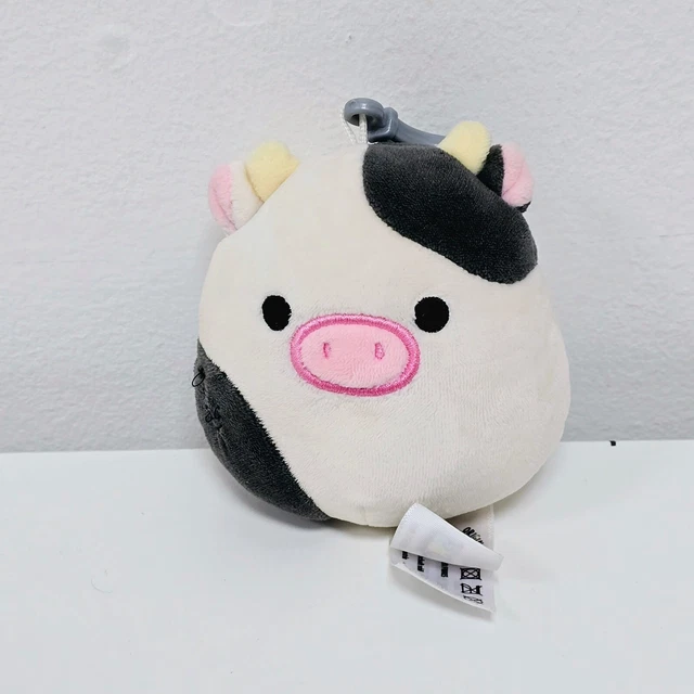 SQUISHMALLOW CONNOR THE Cow Clip Keyring Mini Kelly Toy 4" OG Original ...