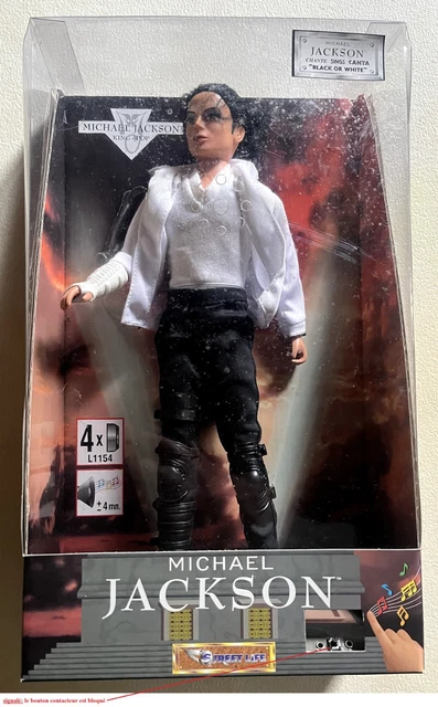 AB TOYS POUPÉE Michael Jackson 32cms avec K7 Black or white 1997 RARE ...