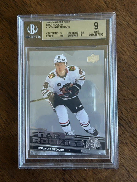 2023-24 UPPER DECK Star Rookies #1 Connor Bedard Hockey Card Blackhawks BGS 9 EUR 38,83 ...