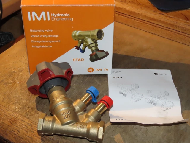 VANNE D'ÉQUILIBRAGE IMI TA DN 15 (15/21) F/F Neuve réf TA : 52851115 ...