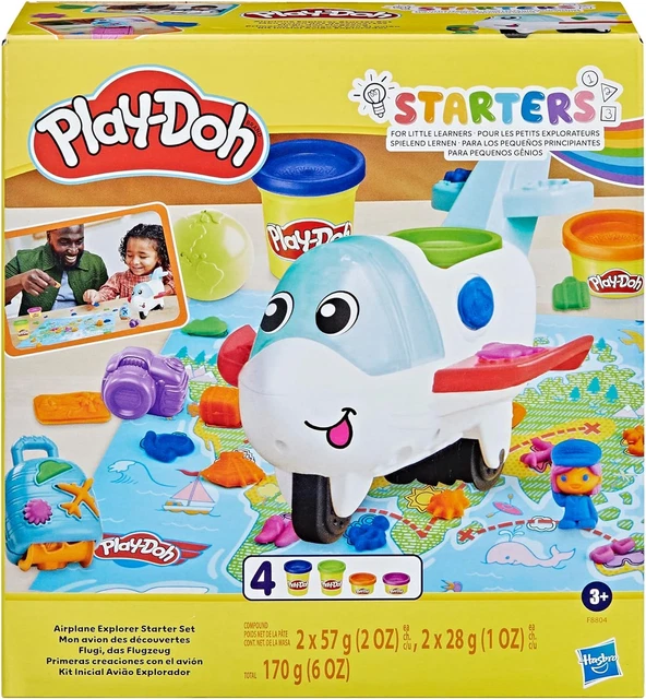 PLAY-DOH AIRPLANE EXPLORER Starter Set, Travel-Themed Playset with Jet ...