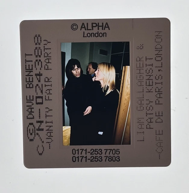 OASIS LIAM GALLAGHER Photo Transparency Patsy Kensit Cafe De Paris ...