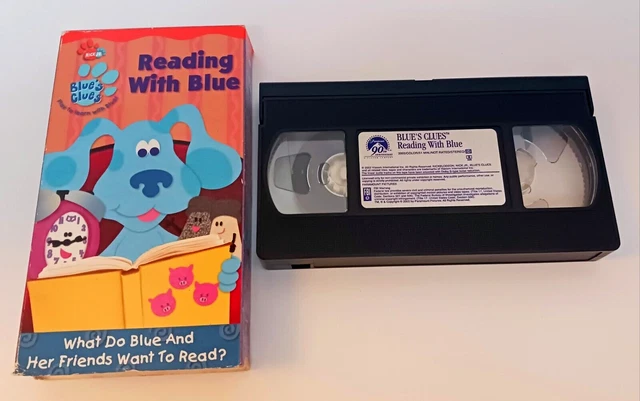 BLUE'S CLUES &READING With Blue" VHS ~2002 Nickelodeon Nick Jr. EUR 9 ...