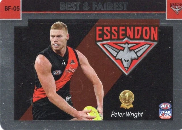 AFL - 2023- Team Cach Best & Fairest Card - Essendon $0.99 - PicClick AU
