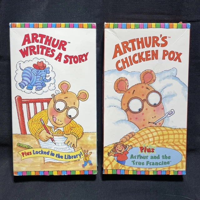 PBS KIDS ARTHUR‘S Chicken Pox VHS Cartoon TV Show 1998 & Arthur Writes ...