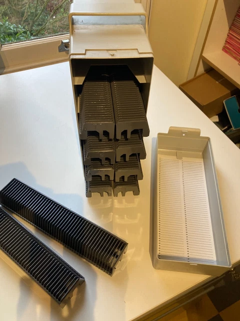 35MM SLIDE STORAGE Box, takes 10 x 50-slide cartridges for standard ...