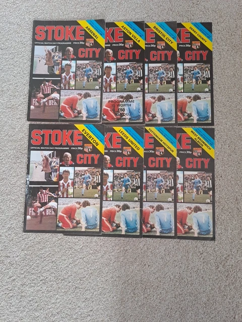 1979-80 STOKE CITY homes x 8 £3.29 - PicClick UK