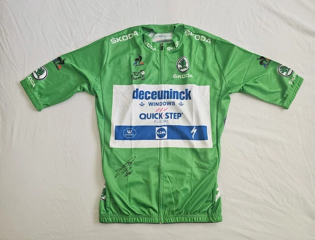 MARK CAVENDISH SIGNED 2021 Tour de France green cycling jersey ...