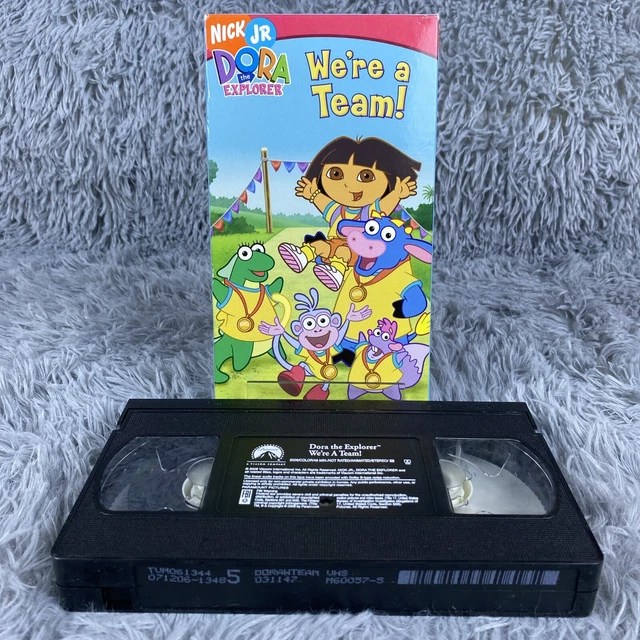 DORA THE EXPLORER We're a Team VHS Tape 2006 Nickelodeon Nick Jr. Late ...
