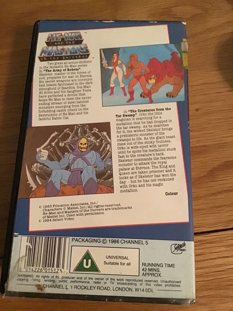 HE MAN CARTOON vhs video £0.99 - PicClick UK
